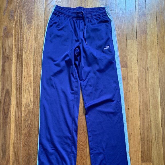 Puma | Pants & Jumpsuits | Puma Track Pants In Purple With Grey And ...